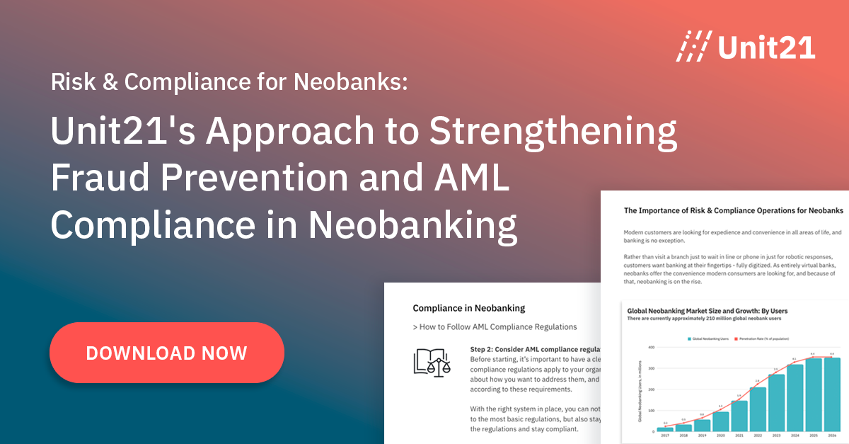 Download Unit21s Approach To Strengthening Fraud Prevention And Aml Compliance In Neobanking